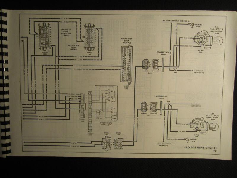 Purchase 1989 Chevrolet S-10 Truck Electrical Diagnosis Wiring Diagrams Service Manual in Utica ...