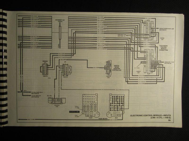 Purchase 1989 Chevrolet S-10 Truck Electrical Diagnosis Wiring Diagrams Service Manual in Utica ...