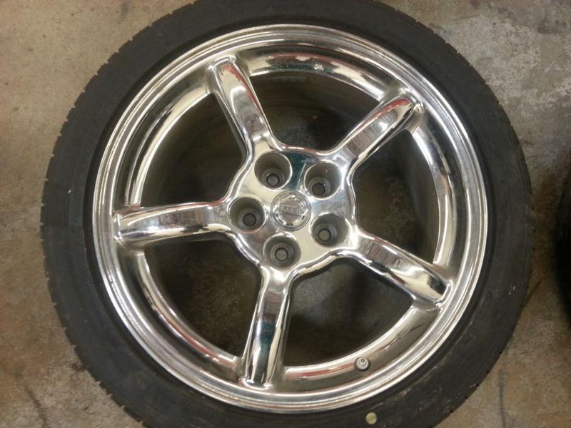 Purchase NISSAN Chrome 18 Inch Wheel with Tire Excellent Condition RARE ...