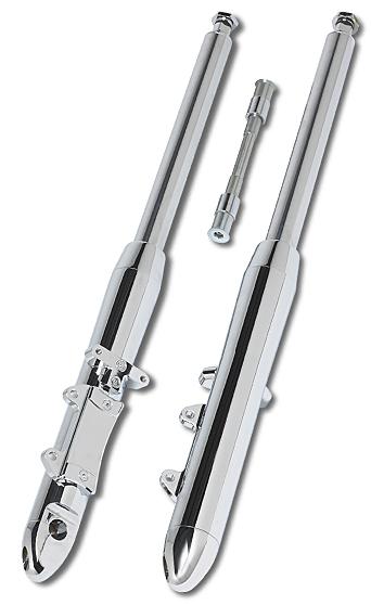Purchase Ultima +10 Bullet Style 41mm Chrome Billet Fork Slider ...