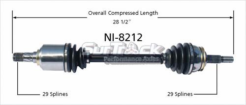 Purchase SURTRACK PERF AXLES NI-8212 CV Half-Shaft Assembly-New CV Axle ...