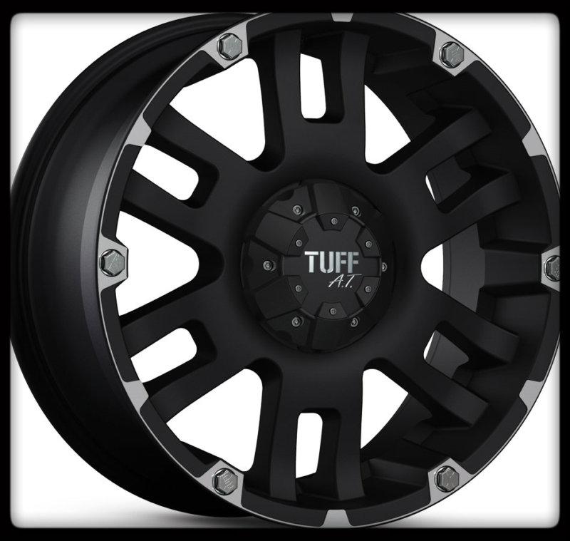 Buy 16" X 8" TUFF T04 BLACK RIMS W/ LT305/70/16 BFGOODRICH M/T KM2 ...