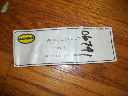 Buy Akront Aluminum Alloy Motorcycle Rim WM3 - 2.15 X 17" Tipo S 40 ...