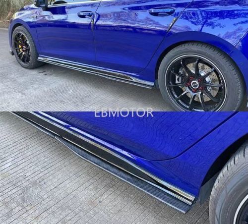 Buy Genuine carbon side skirt extension lip 4Pc for VW MK8 VIII Golf8 ...