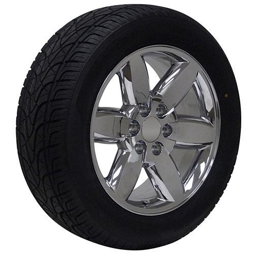 Buy 20" inch GMC truck chrome rims wheels tires package Yukon Denali ...