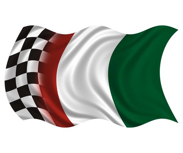 Buy Italy Racing Flag Decal 5"x3" Italian Italia Vinyl Race Car Sticker ...