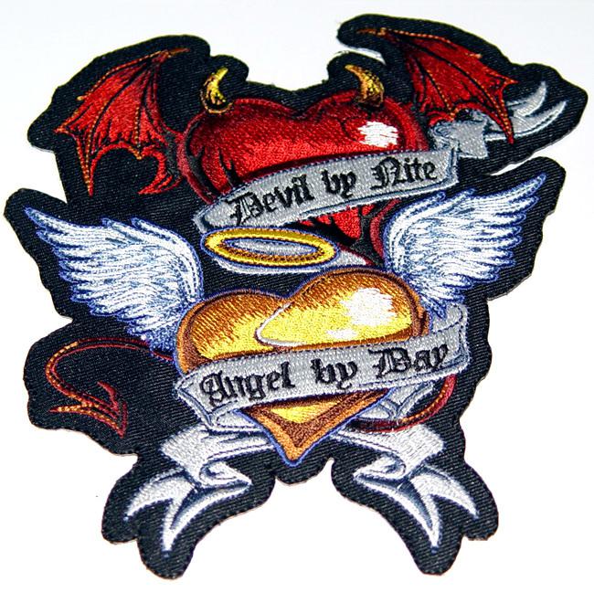 Find DEVIL BY NITE ANGEL BY DAY Motorcycle Vest PATCH in North Little ...