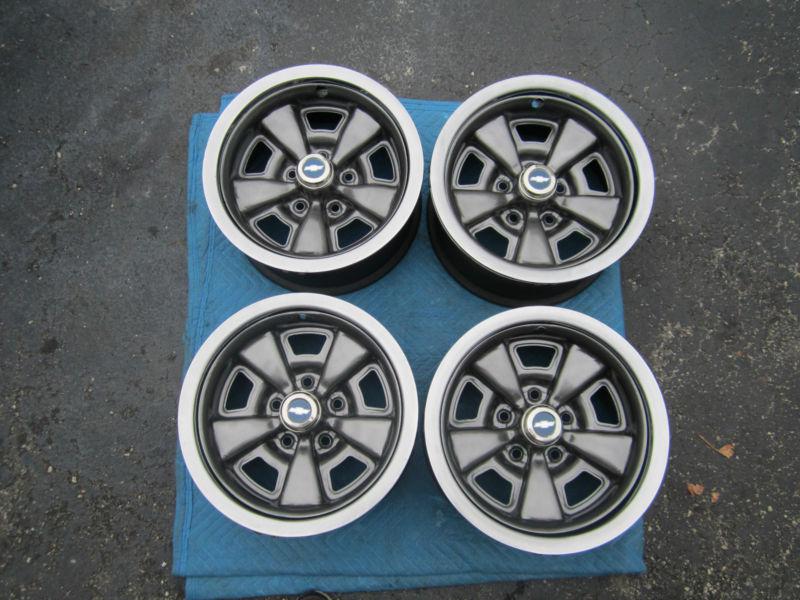 Find (4) '71-81 CHEVY CHEVELLE SS CAMARO Z28 RALLY WHEELS 15X7 5 SPOKE ...