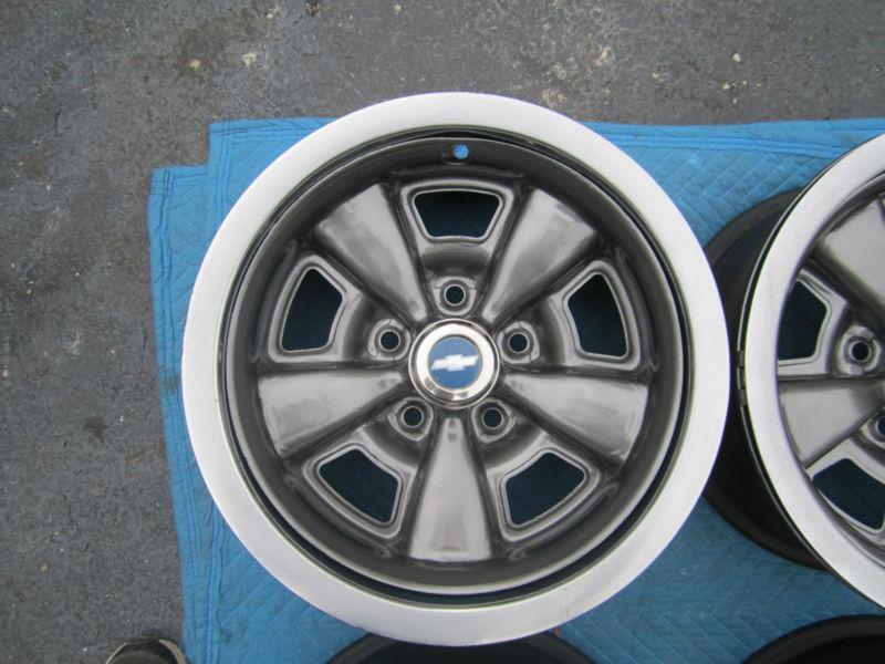 Find (4) '71-81 CHEVY CHEVELLE SS CAMARO Z28 RALLY WHEELS 15X7 5 SPOKE ...