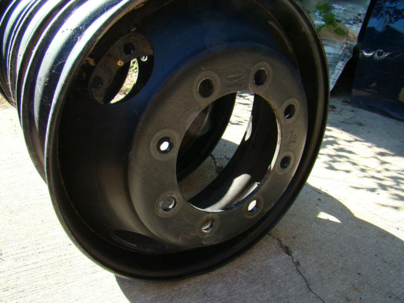 Find SEMI TRUCK WHEELS RIMS 22" INCH 4 FOUR METAL 8 LUG POWDER COATED ...