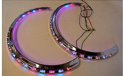 Sell Chrome Amber Red Blue LED Light Rings Goldwing GL1800 in Ferndale ...