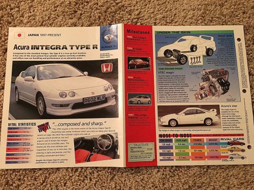 Sell ★★ ACURA INTEGRA TYPE R - COLLECTOR BROCHURE - SPEC SHEET - PHOTO ...