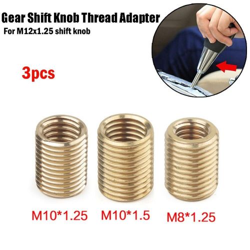 Sell 3Pc Gear Shift Knob Thread Adapter Nut-Insert Kit M10x1.25/M10x1.5 ...