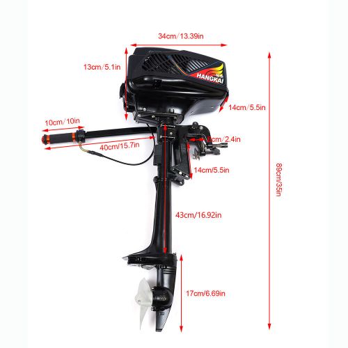 Sell 3.6HP 2 Stroke Heavy Duty Outboard Motor Boat Engine CDI w/Water Cooling System in Chino ...