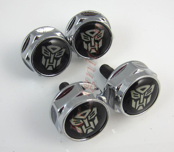 Sell 4 New Metal License Plate Frame Bolt Screws Transformer Fits For ...