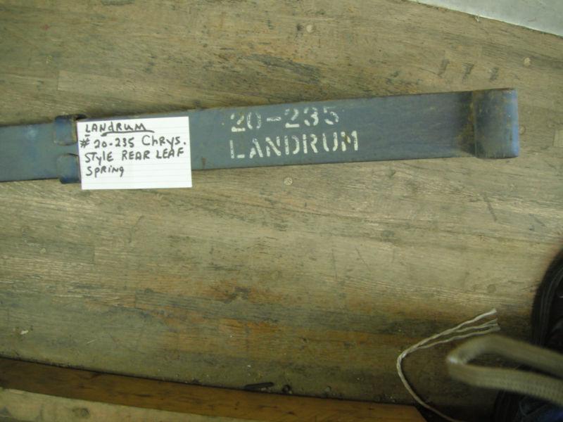 Sell Landrum # 20-235 Chry style Rear oval track Leaf Spring in ...
