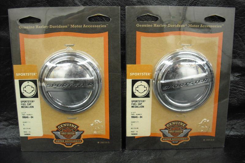 Sell Harley-Davidson XL 883/1200 Custom Fuel Cap Medallions (2), 99646 ...