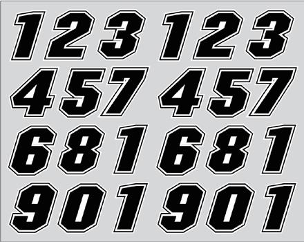 Purchase NEW MSR WIDE NUMBERS LETTER ID KIT, BLACK, ONE SIZE in Holland ...