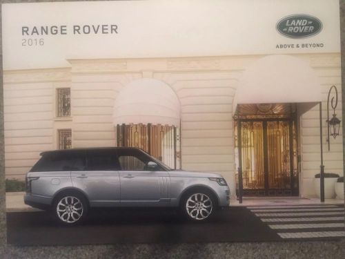 Purchase 2016 Range Rover Brochure in Springfield, Virginia, United ...
