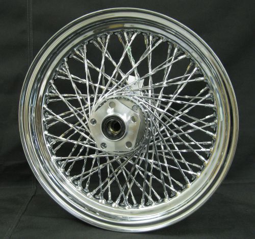 Purchase Chrome Ultima 80 Twisted Spoke 16" x 3" Rear Wheel for Harley ...
