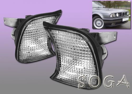 Purchase BMW E34 88-95 5-SERIES CLEAR CORNER LIGHTS PAIR NEW US 1988 ...
