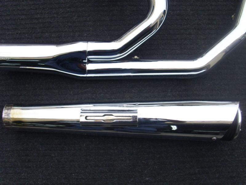 Purchase Supertrapp Chrome 2 into 1 SuperMegs #828-71454 Harley Softail ...