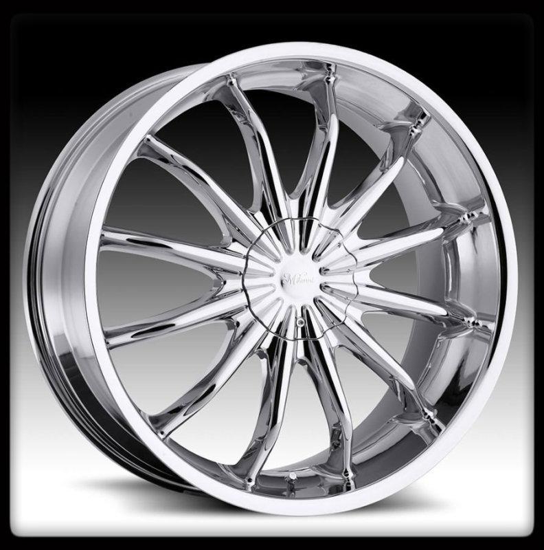 Purchase 22" X 9.5" MILANNI 450 BARON CHROME 22 INCH 5X110 +38 W/ FREE ...
