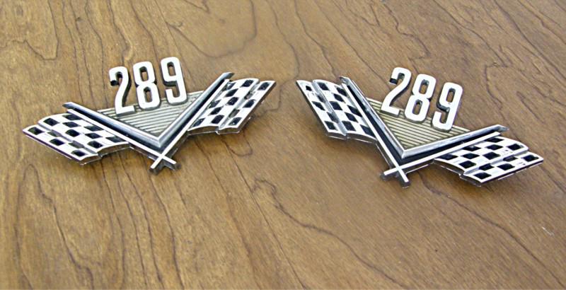 Purchase 1965 65 66 Original Ford Fairlane 289 Fender Flags Badges ...