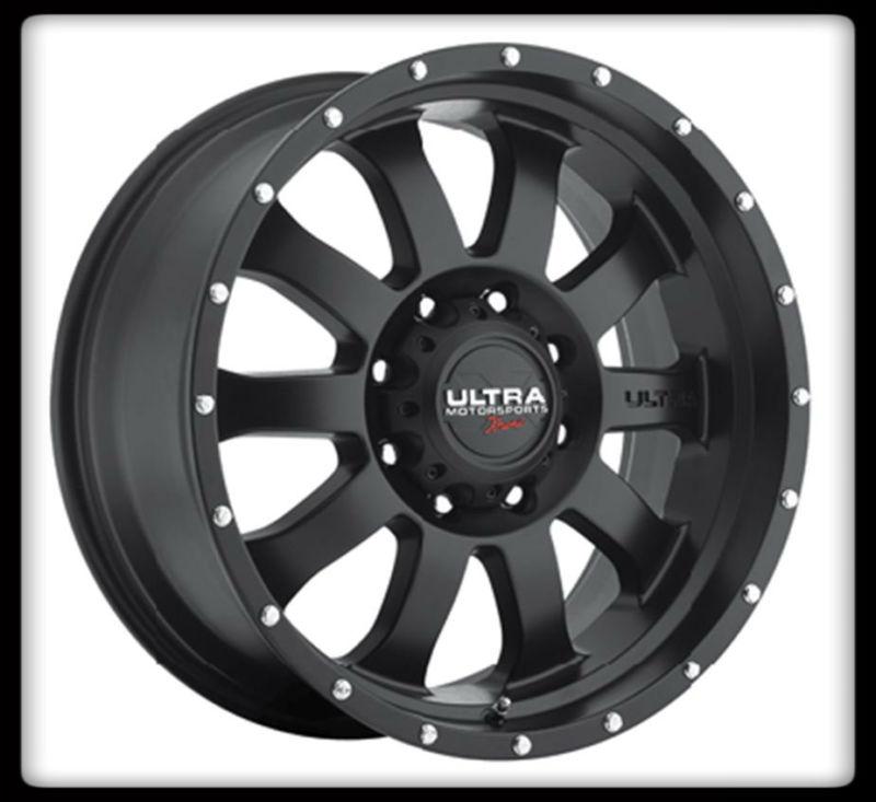 Buy 17" ULTRA 105SB SATIN BLACK RIMS & BFGOODRICH LT305-70-17 TA KM2 ...