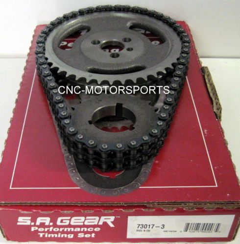 Buy SA GEAR 73017-3S .200 DOUBLE ROLLER TIMING CHAIN SET SB Chevy 350 ...