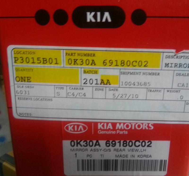 Buy ORIGINAL KIA RIO New Drivers Side View Mirror in Carol Stream ...