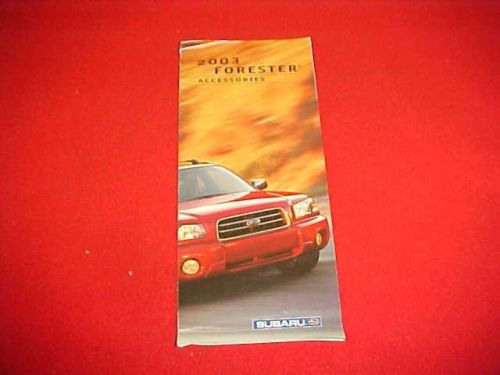 Buy 2003 ORIGINAL SUBARU FORESTER ACCESSORIES ACCESSORY OPTIONS ...