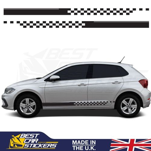 Buy Car Side Stickers Racing Stripes Vinyl Graphics Car Skirt Decals in ...