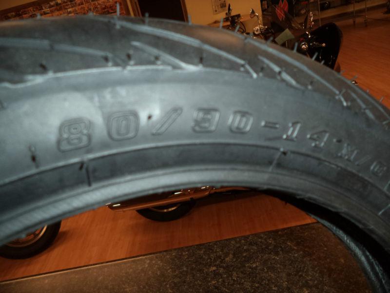 Buy IRC - T10221 - NR77 General Replacement Rear Tire - 80/90-14 in ...