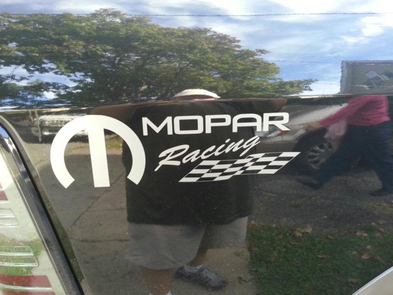 Buy MOPAR RACING DECAL STICKER SUV CHOOSE COLOR RAM CHALLENGER CHARGER ...