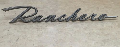 Find 1950 Ford Ranchero Fender Emblem Trim Decal Script Rare Badge ...