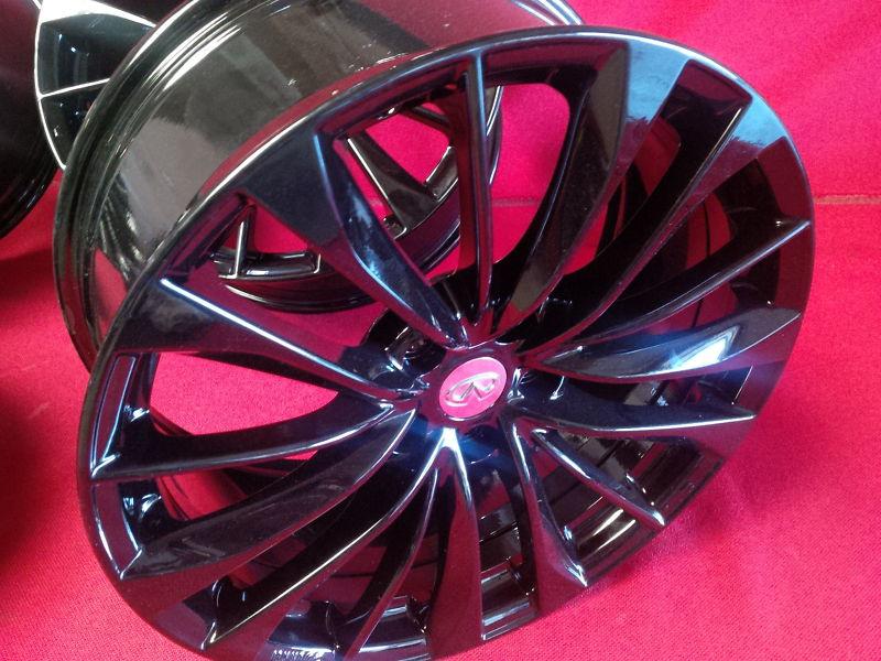 Find 19'' INFINITI G37S G37 G35 M35 M45 BLACK POWDERCOAT OEM WHEELS ...