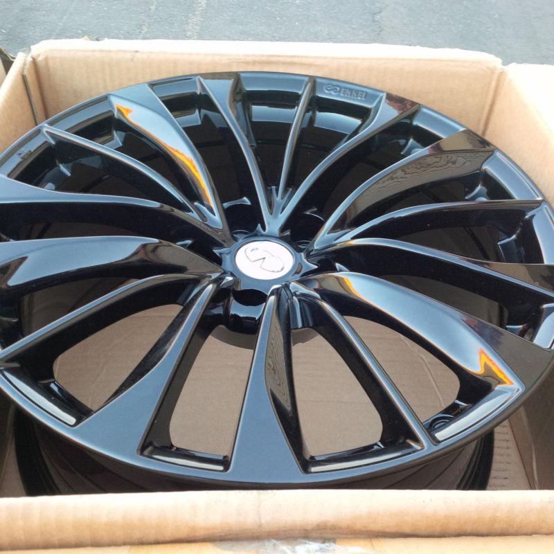 Find 19'' INFINITI G37S G37 G35 M35 M45 BLACK POWDERCOAT OEM WHEELS ...
