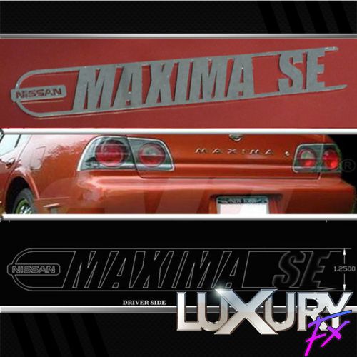 Find 2pc. Luxury FX Stainless NISSAN MAXIMA SE Rear Emblem for 04-08 ...