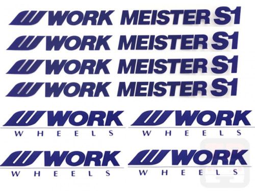 Sell WORK Wheel Decal Sticker Set MEISTER S1 Rim Sticker Spoke Sticker ...