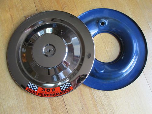 Find 14" Chrome Steel Air Cleaner Filter Street Hot Rod Recessed Base ...