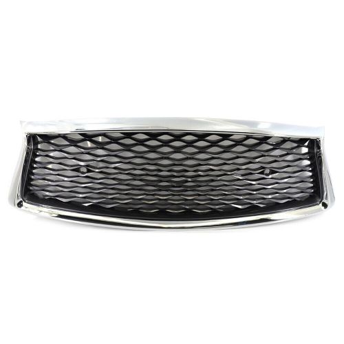 Find Honeycomb Front Bumper Center Upper Mesh Grille For Infiniti Q50 ...