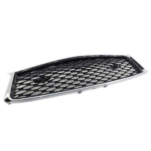 Find Honeycomb Front Bumper Center Upper Mesh Grille For Infiniti Q50 ...