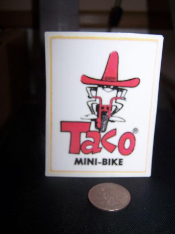 Find TACO MINI BIKE - STICKER in Milwaukee, Wisconsin, US, for US $3.50