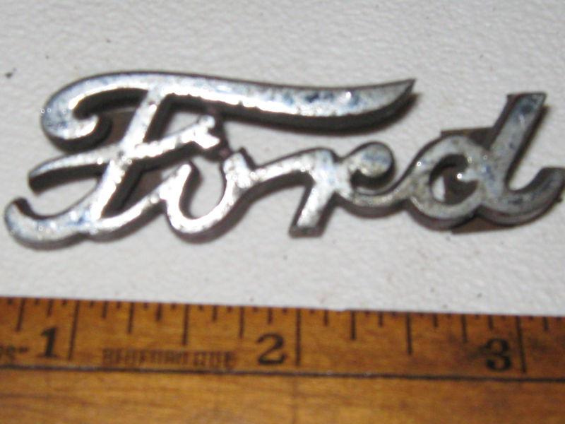 Sell 1939 ? 1940 ? FORD CHROME SCRIPT EMBLEM in Dearborn Heights ...
