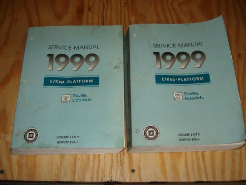 Sell 1999 CADILLAC DEVILLE ELDORADO SHOP MANUAL SET ORIGINAL SERVICE ...