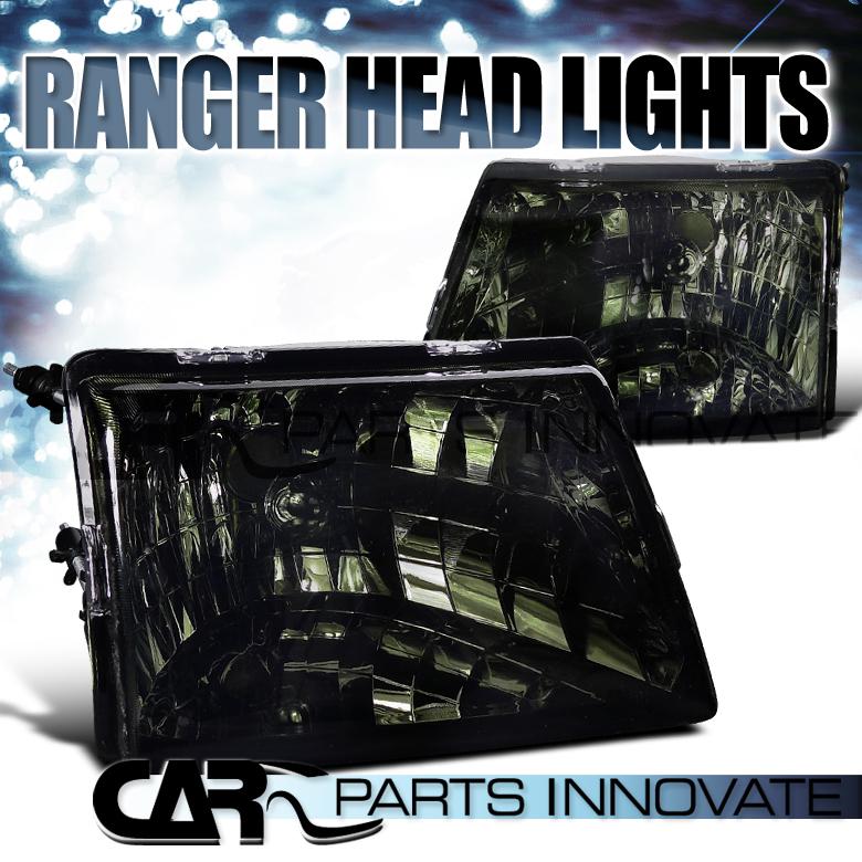 Sell FORD 98-00 RANGER PICKUP TRUCK SMOKE CRYSTAL HEADLIGHTS LAMPS in ...