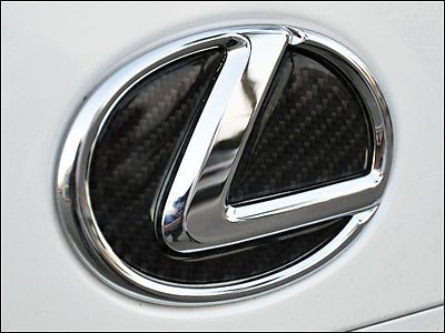 Sell CARBON FIBER REAR TRUNK EMBLEM FILLER INSERT DECAL - LEXUS IS250 ...