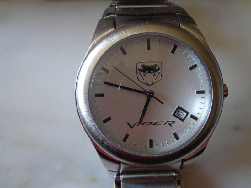 Sell RARE MENS DODGE VIPER WRIST WATCH W/DATE BY EUROPA MOPAR NEW BOXED ...