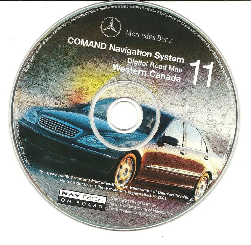 Sell 2001 MERCEDES BENZ CD # 11 GPS Navigation WESTERN CANADA, Q 6 46 ...